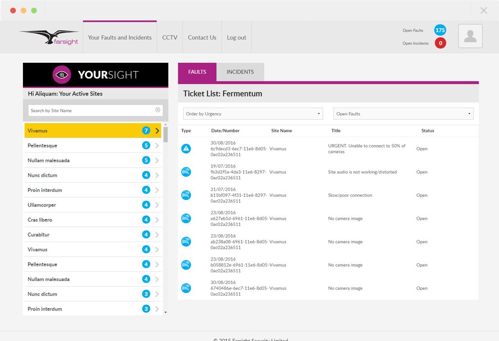 Portfolio: Farsight Security Cloud Software | Free Thinking Design